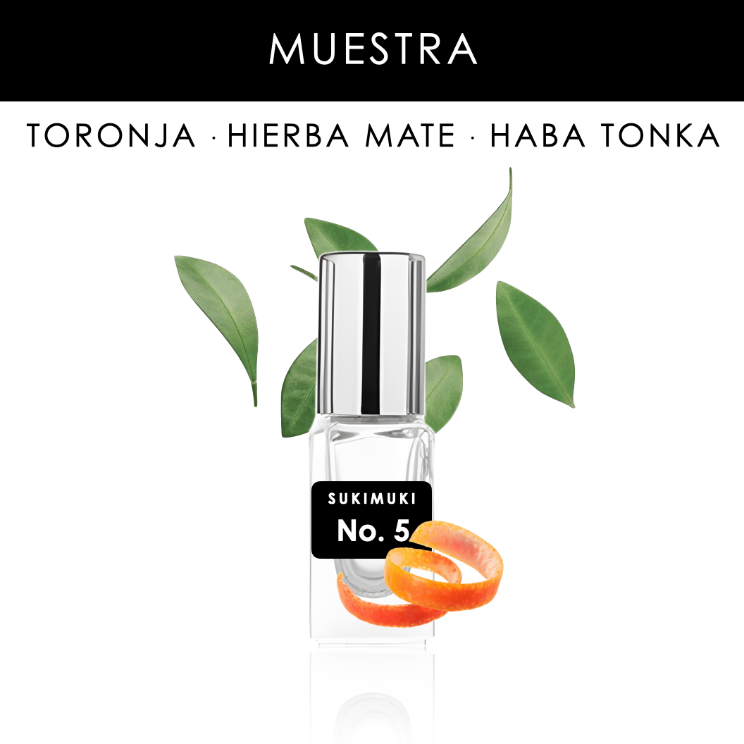 Muestra Perfume No. 5 SUKIMUKI | Toronja | Hierba Mate | Haba Tonka